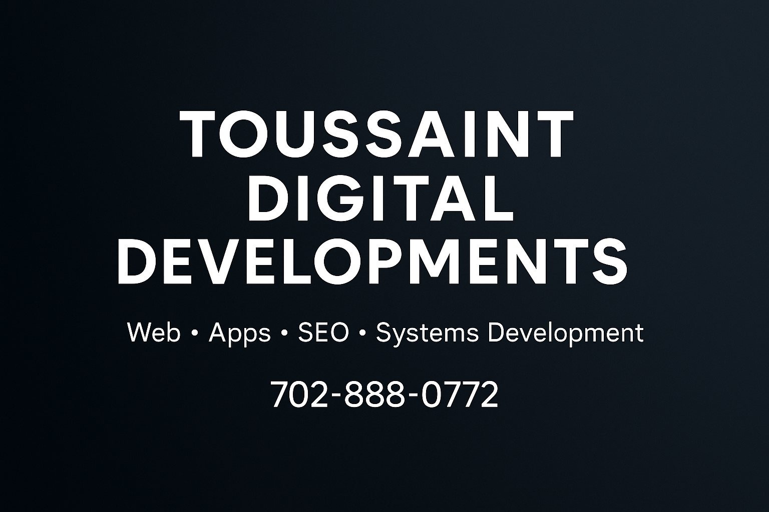 Toussaint Digital Developments | Web Design & SEO